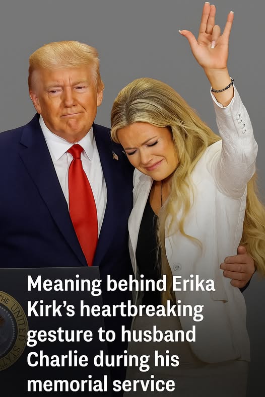 Meaning behind Erika Kirk’s heartbreaking gesture - Everything