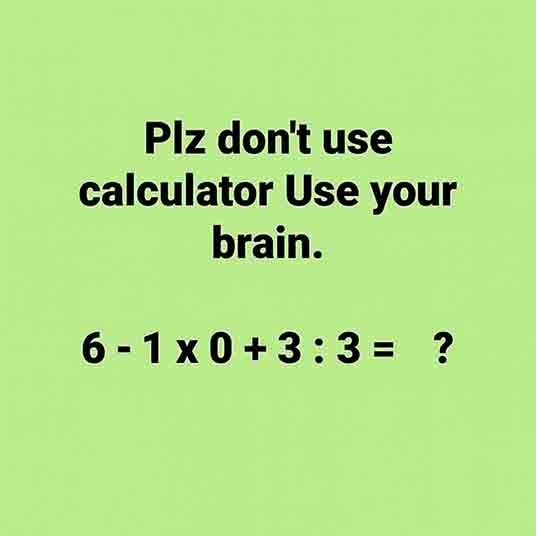 Solve this math riddle from middle school in under 10 seconds - Everything