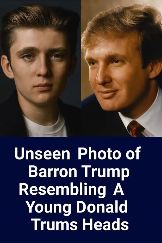 Side-by-Side Photo of Barron Trump and Young Donald Trump Goes Viral ...